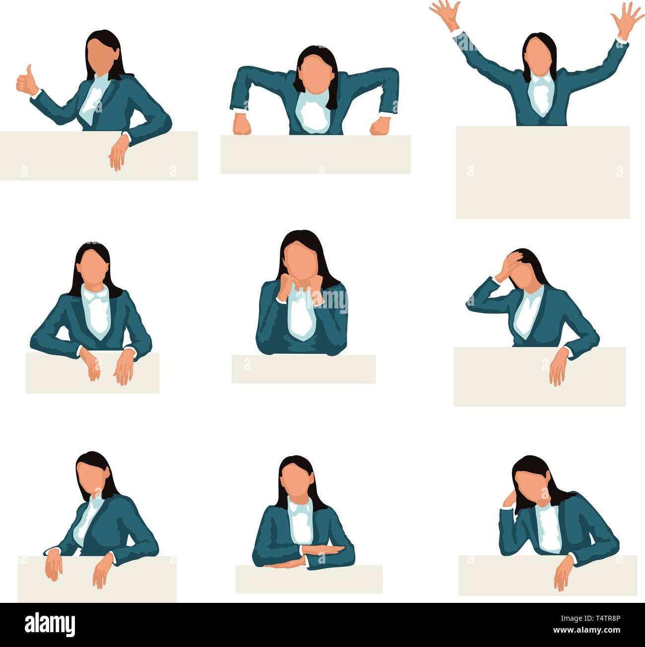 Lean woman Stock Vector Images - Alamy