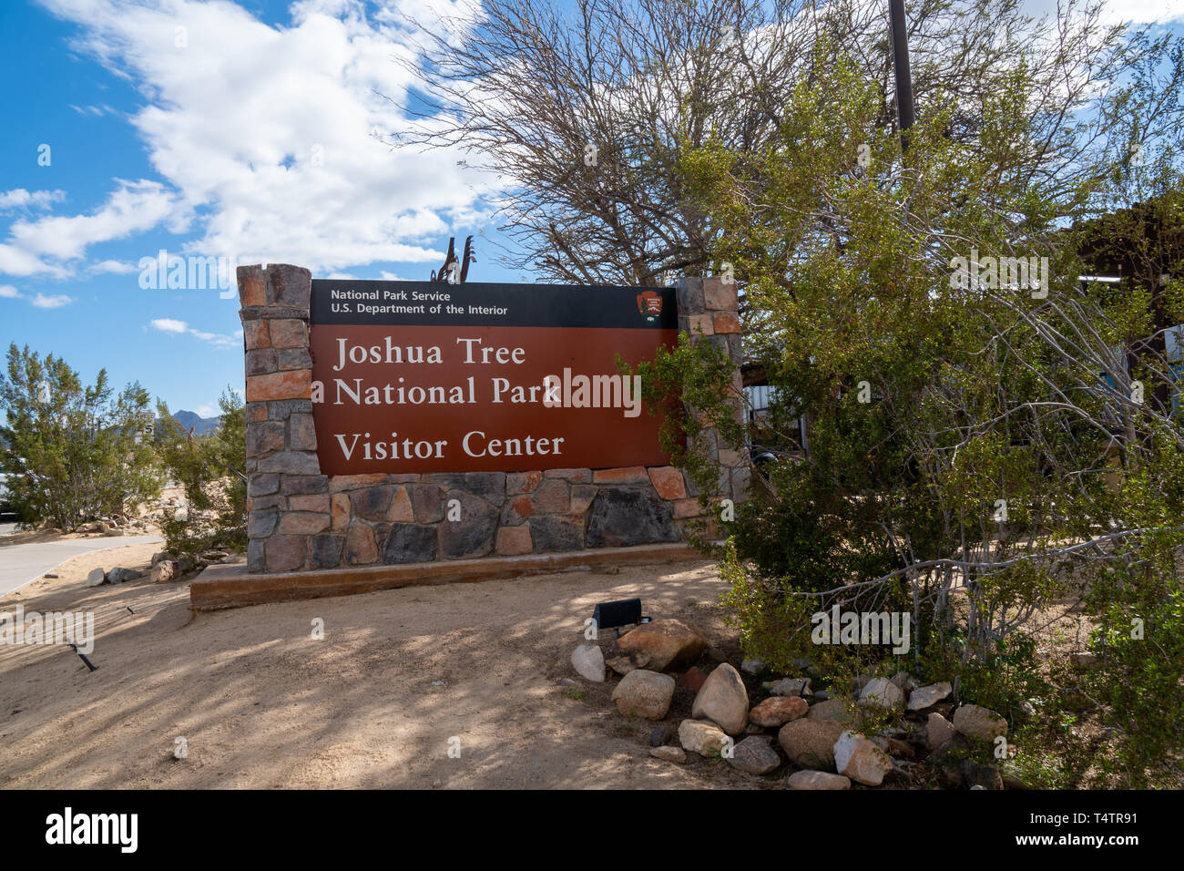 Joshua Tree, California - March 20, 2019: Sign for the Joshua Tree ... Joshua Tree, California - March 20, 2019: Sign for the Joshua Tree ...