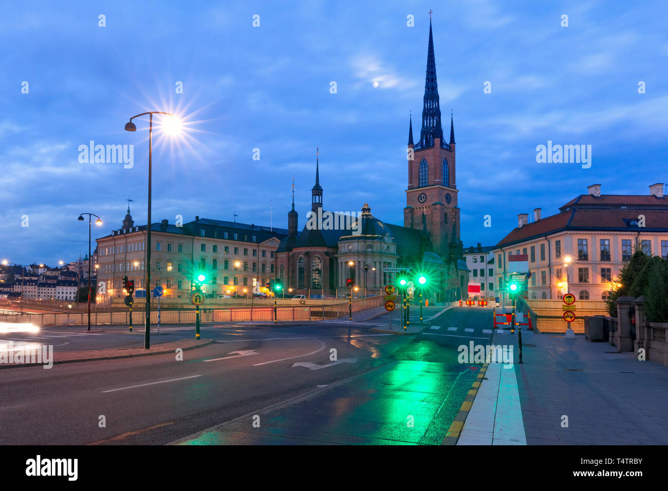 Riddarholmen Church on Riddarholmen in Gamla stan, the old town in ...