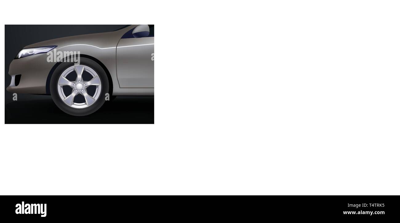 car side wheel Stock Vector Image & Art - Alamy