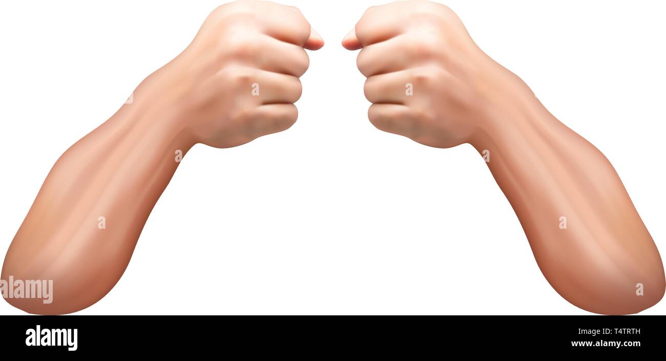 Hand fist closeup Stock Vector Images - Alamy