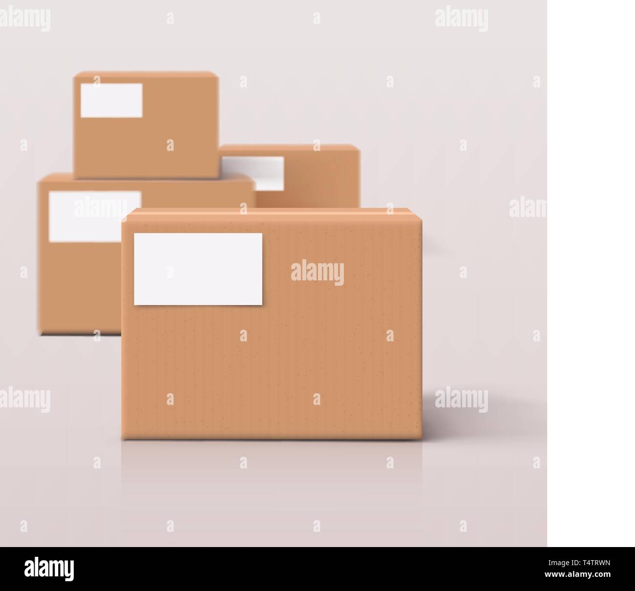 Carton box pile Stock Vector Images - Alamy