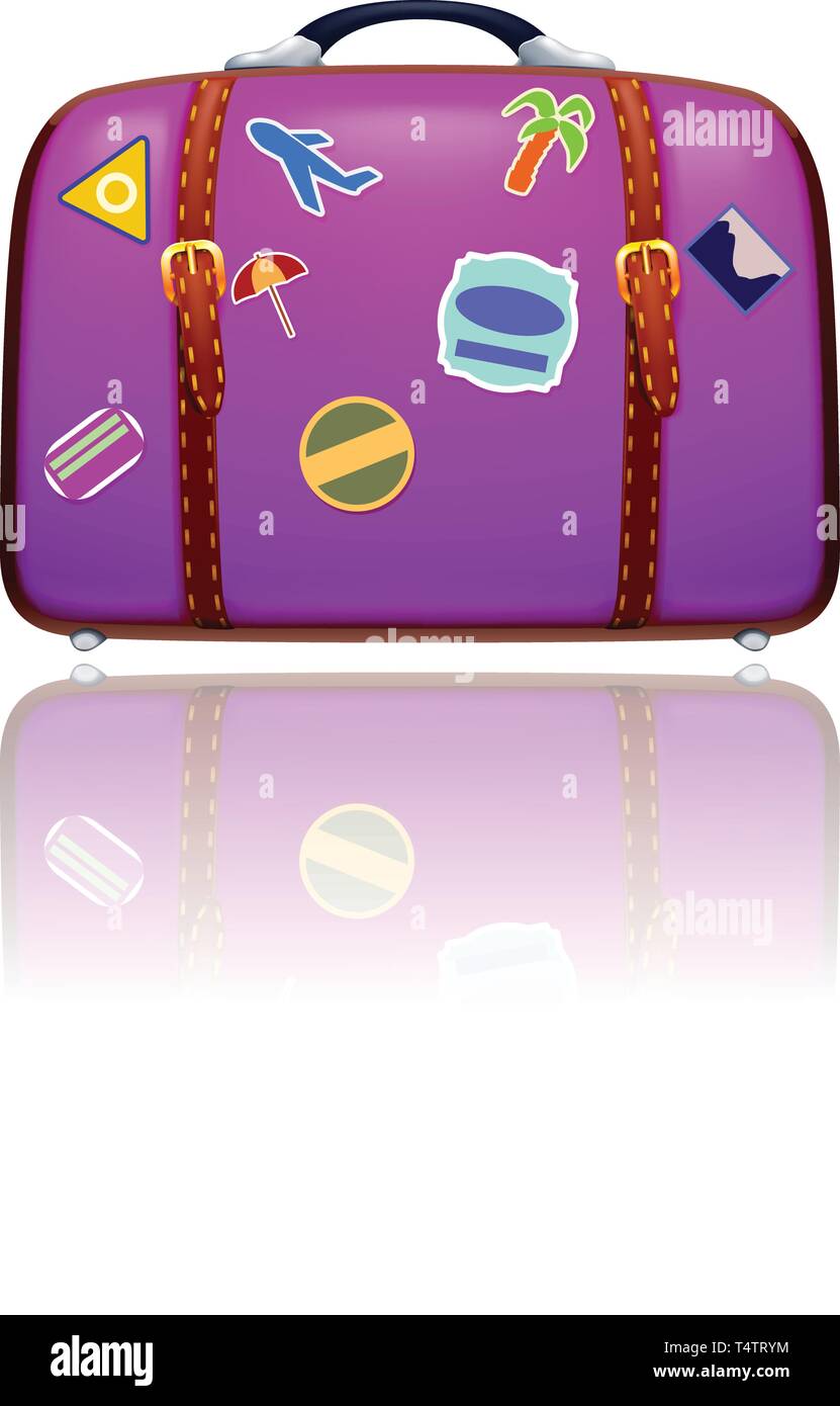 Suitcase pink Stock Vector Images - Alamy