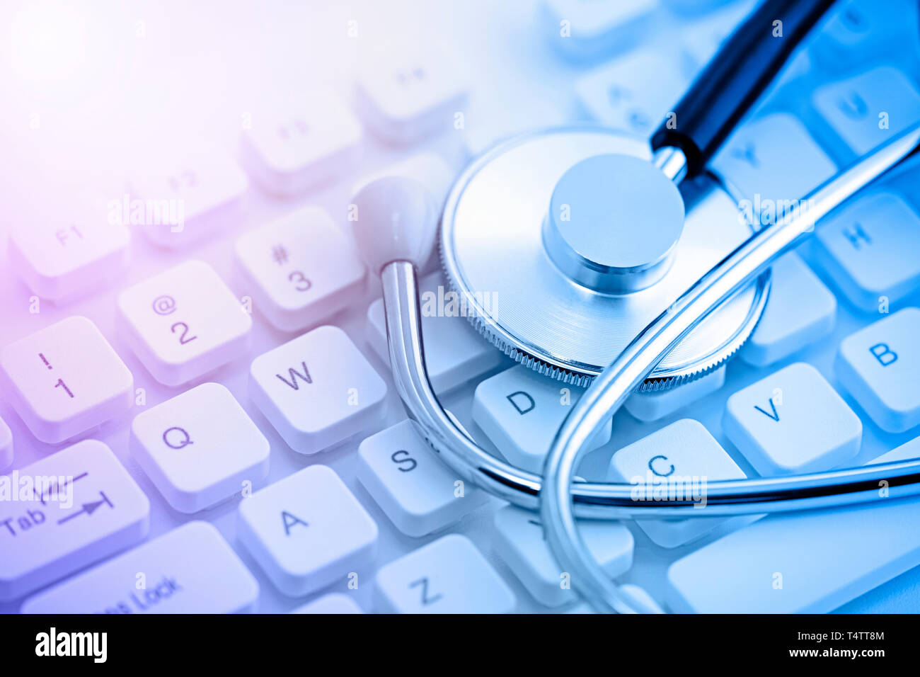 Stethoscope on computer keyboard Stock Photo - Alamy Stethoscope on computer keyboard Stock Photo - Alamy