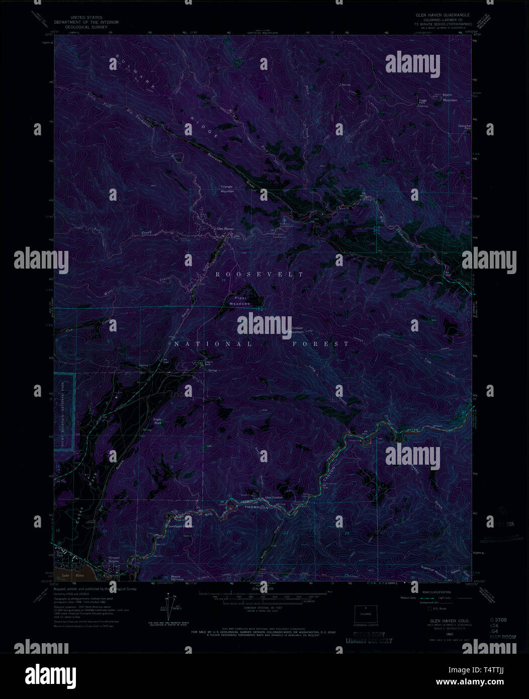 Map of glen haven hi-res stock photography and images - Alamy