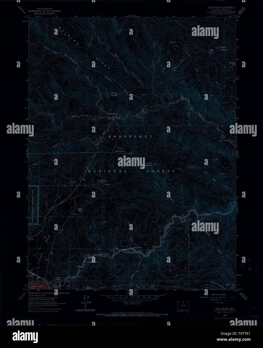 Map of glen haven hi-res stock photography and images - Alamy