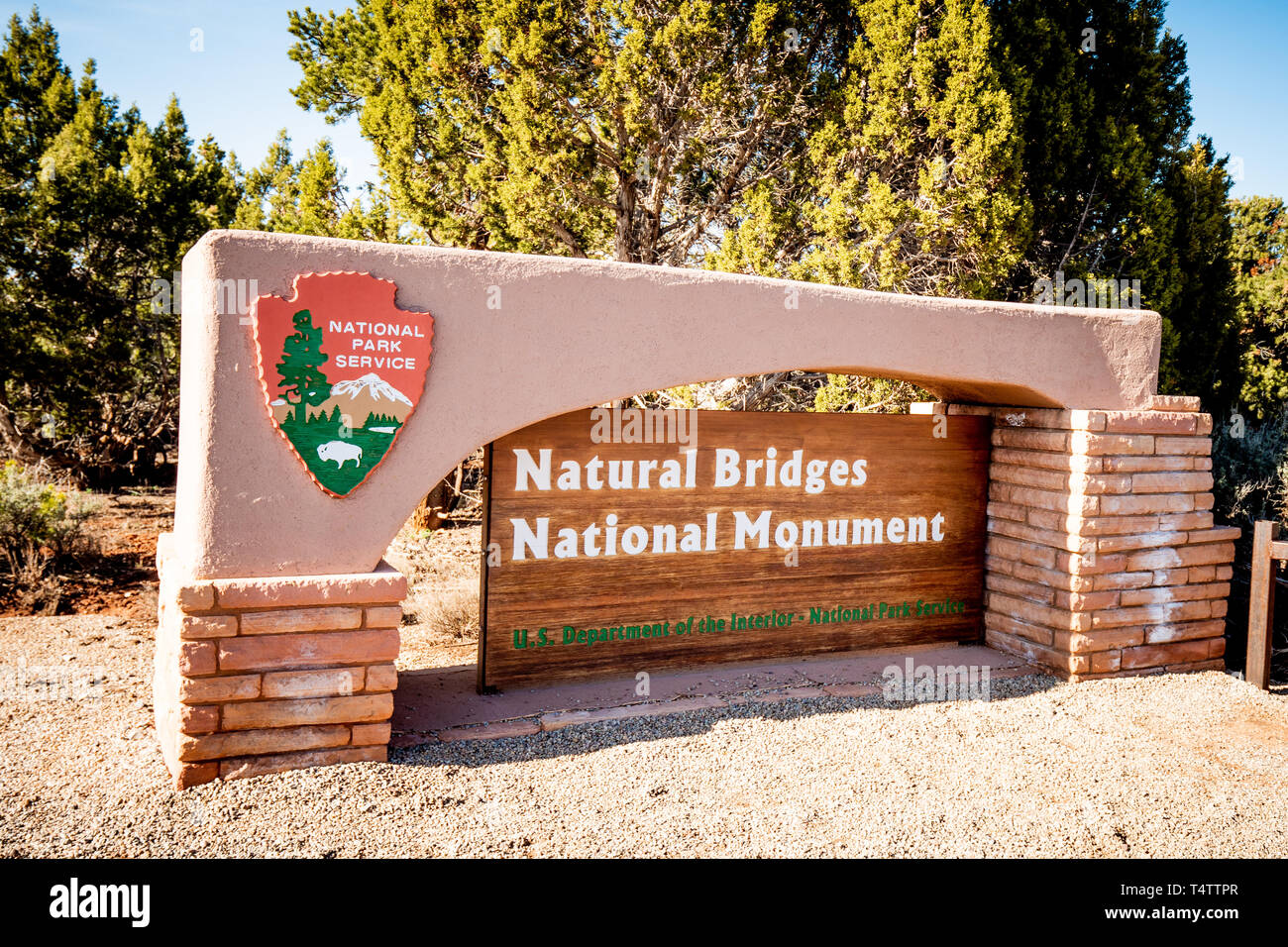 National Bridges National Monument - UTAH, USA - MARCH 20, 2019 Stock ...