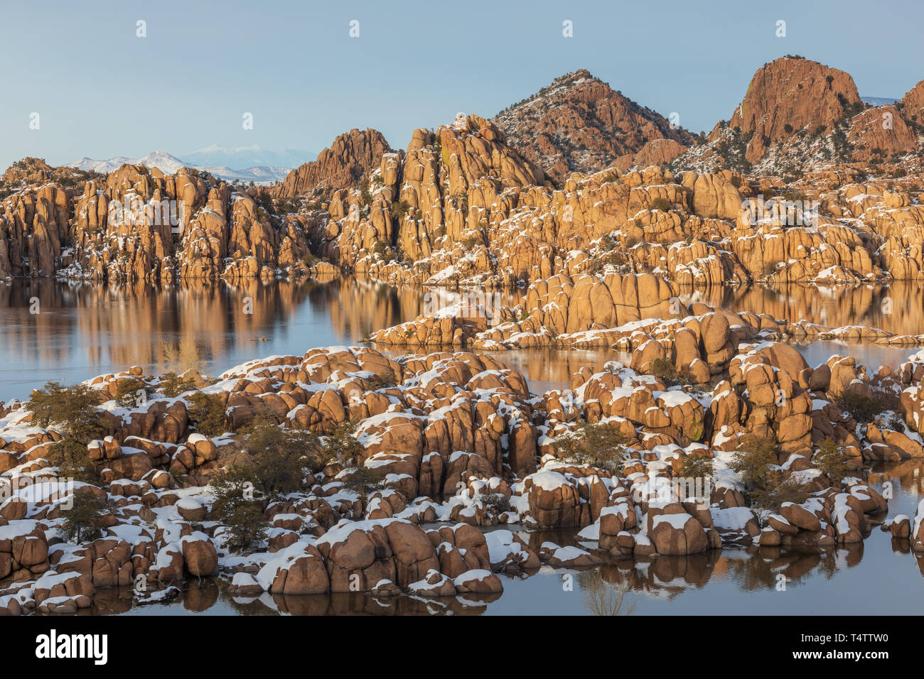 Watson Lake Prescott Arizona Winter Landscape Stock Photo - Alamy