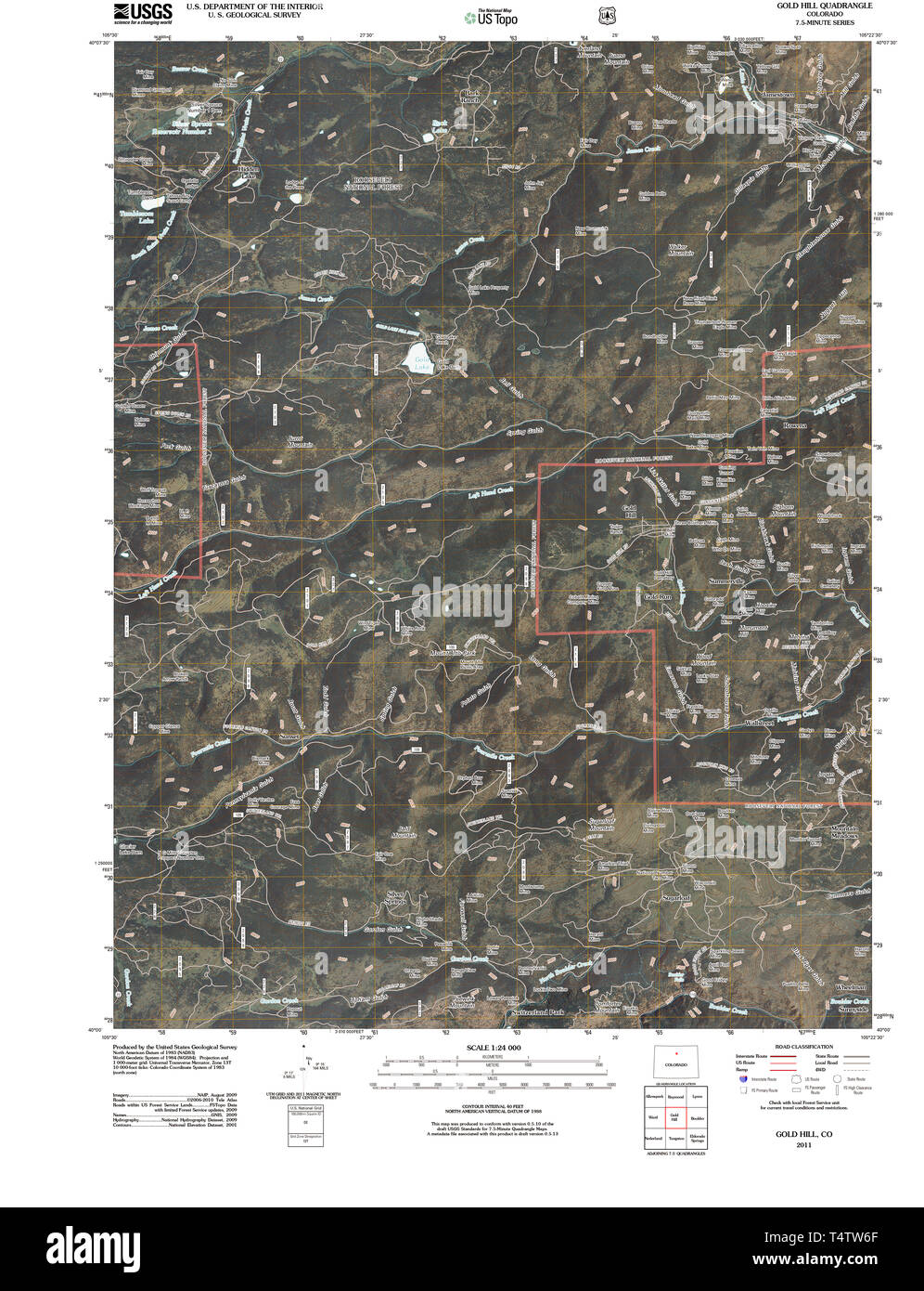 Gold hill map hi-res stock photography and images - Alamy