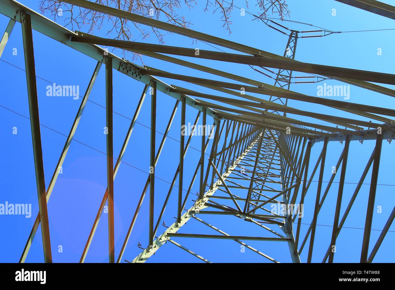 Part electricity pylon detail hi-res stock photography and images - Alamy