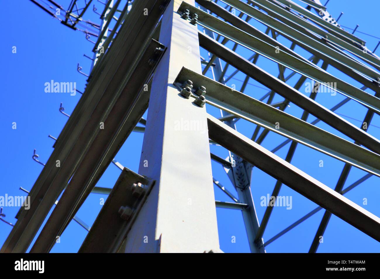 Part electricity pylon detail hi-res stock photography and images - Alamy