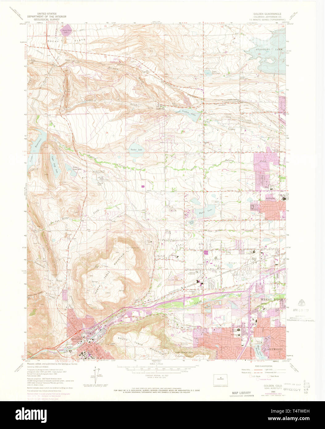 Map of golden colorado hi-res stock photography and images - Alamy
