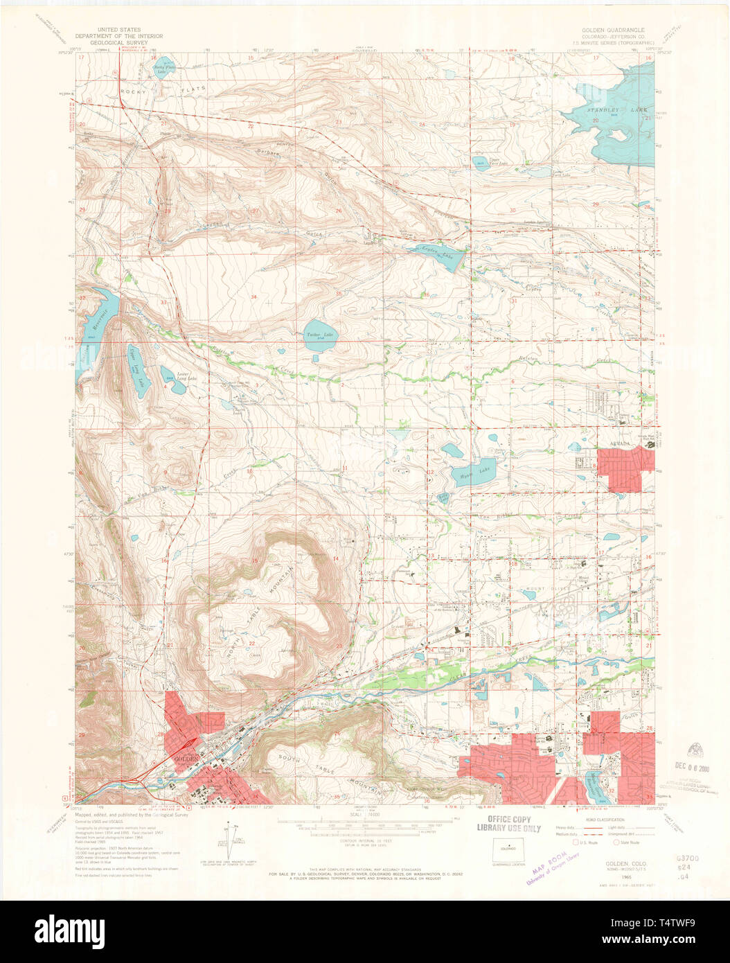 Map of golden colorado hi-res stock photography and images - Alamy