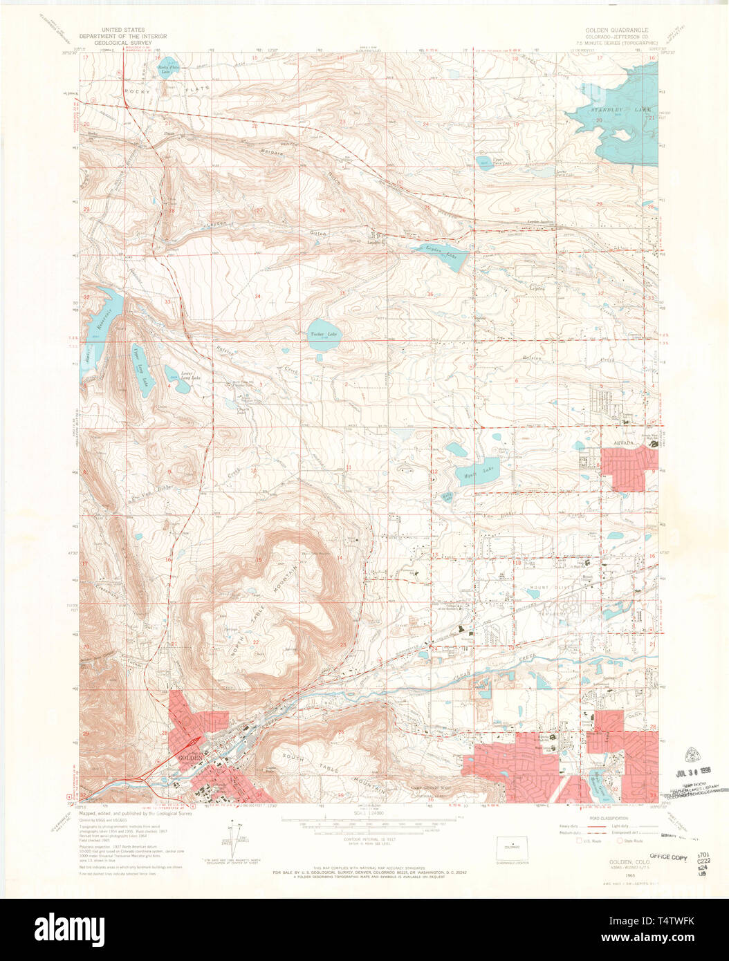 Map of golden colorado hi-res stock photography and images - Alamy