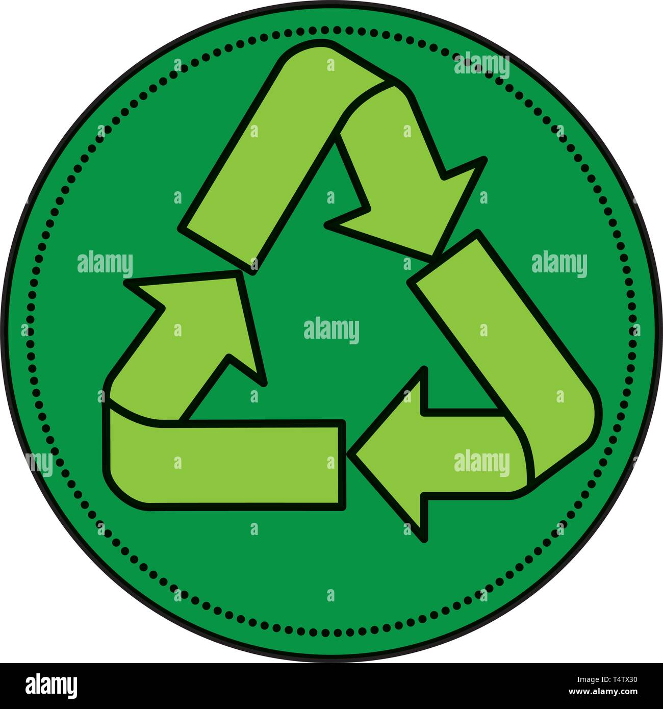 recycle arrows symbol icon Stock Vector Image & Art - Alamy
