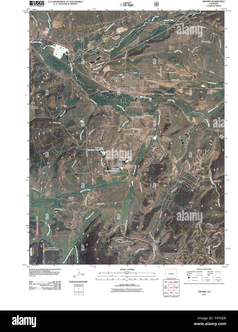 Granby Map High Resolution Stock Photography and Images - Alamy