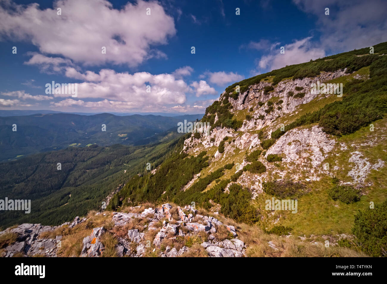 Hiking at the Rax in the Raxalpe Stock Photo - Alamy