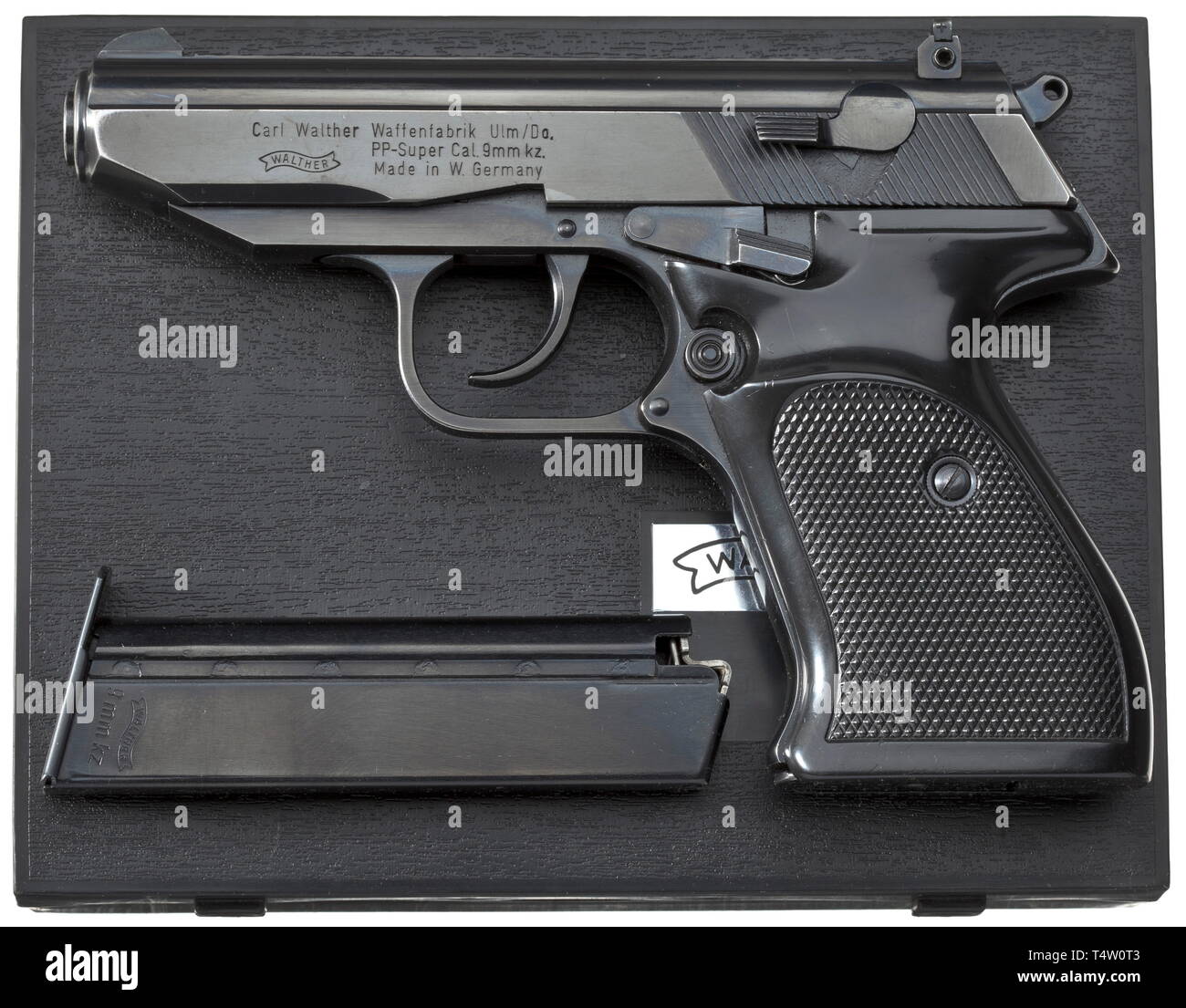 Small arms, pistols, Walther PP Super Pistol, caliber 9 mm, with box ...