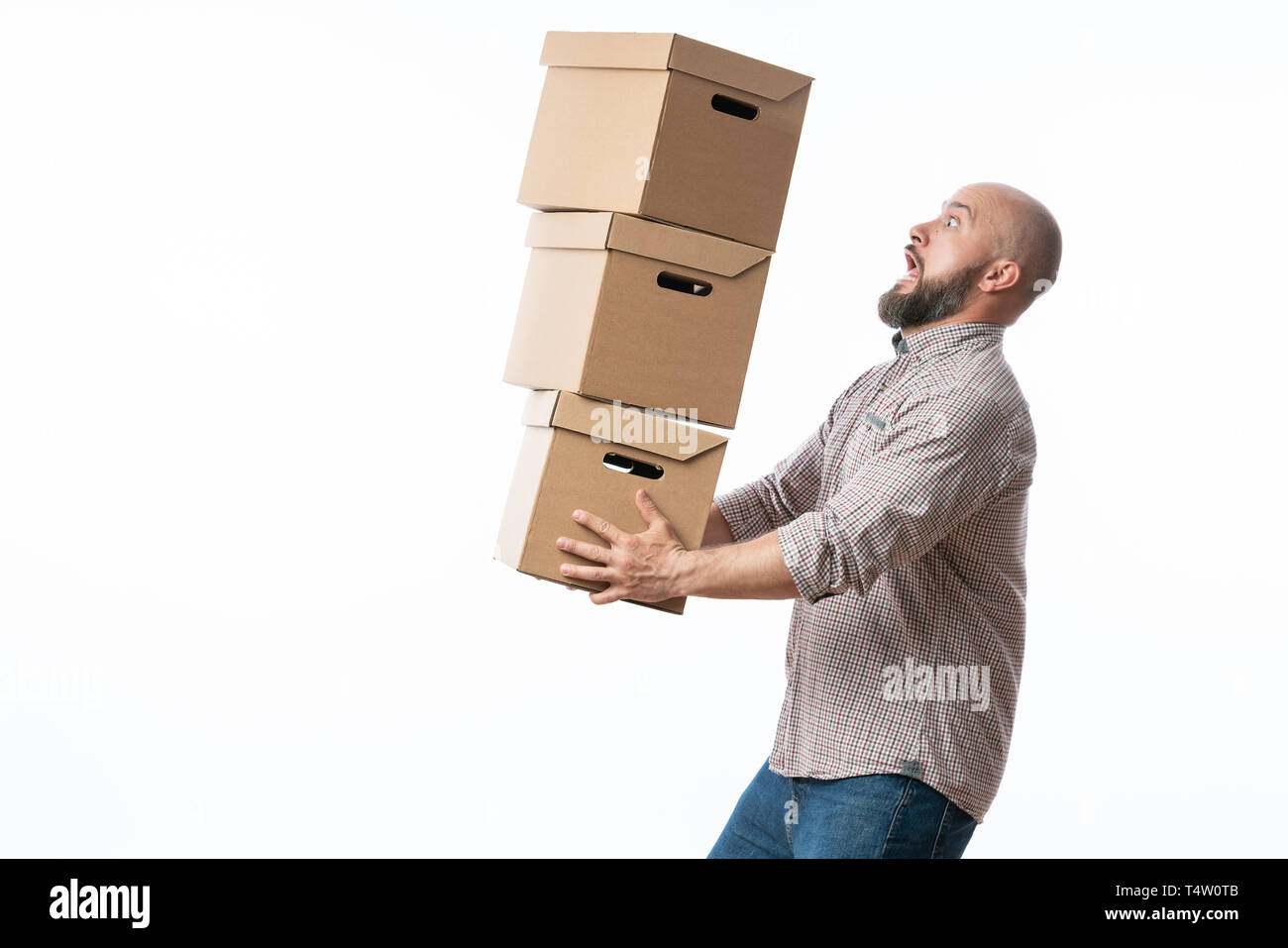 Packing stacking boxes hi-res stock photography and images - Alamy
