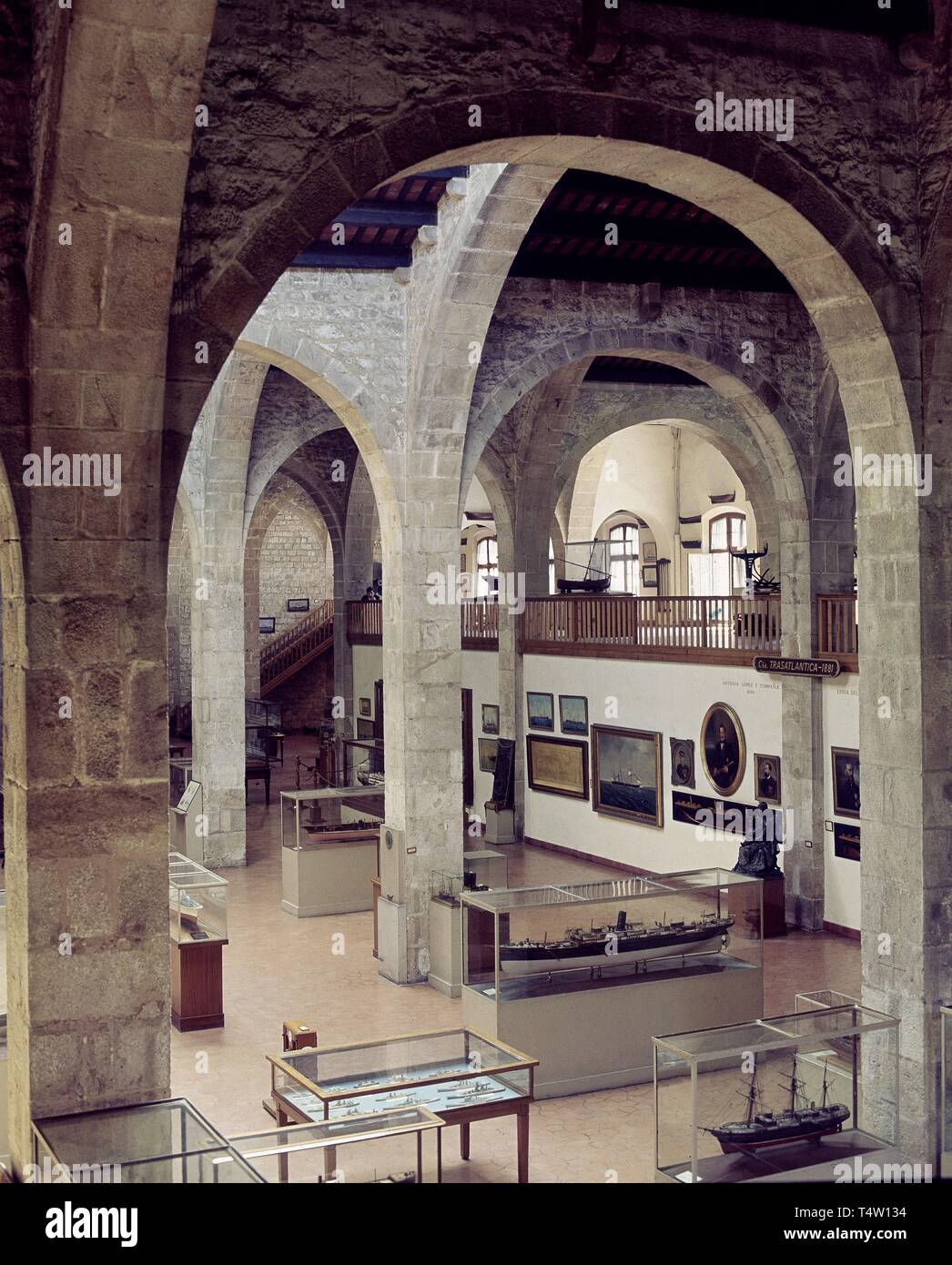 INTERIOR. Location: ATARAZANAS / MUSEO MARITIMO. Barcelona. SPAIN Stock ...