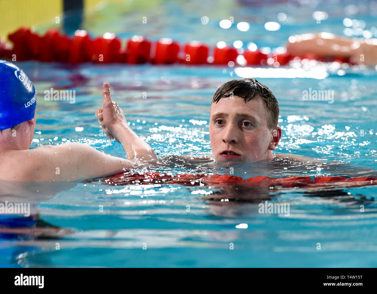 Max Litchfield gets the thumbs up from his brother Joe after winning ...