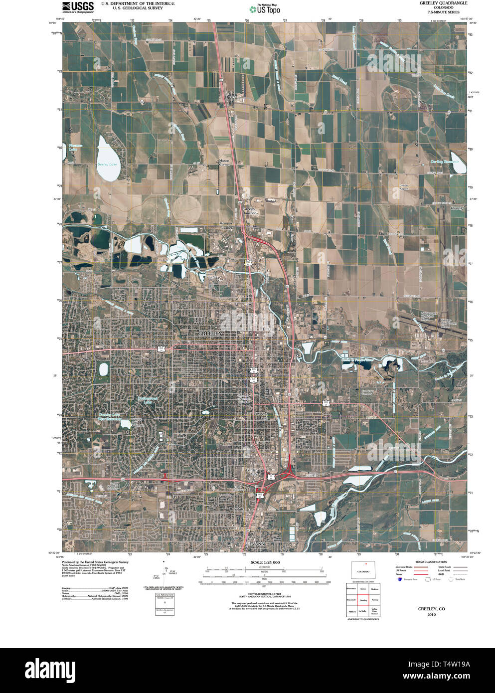 Greeley colorado map hi-res stock photography and images - Alamy