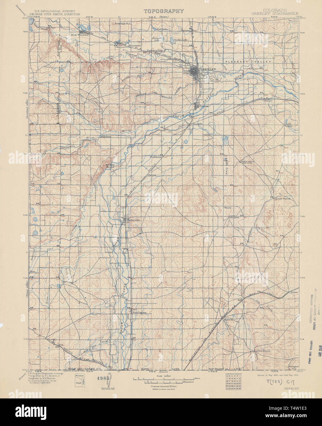 Greeley colorado map hi-res stock photography and images - Alamy