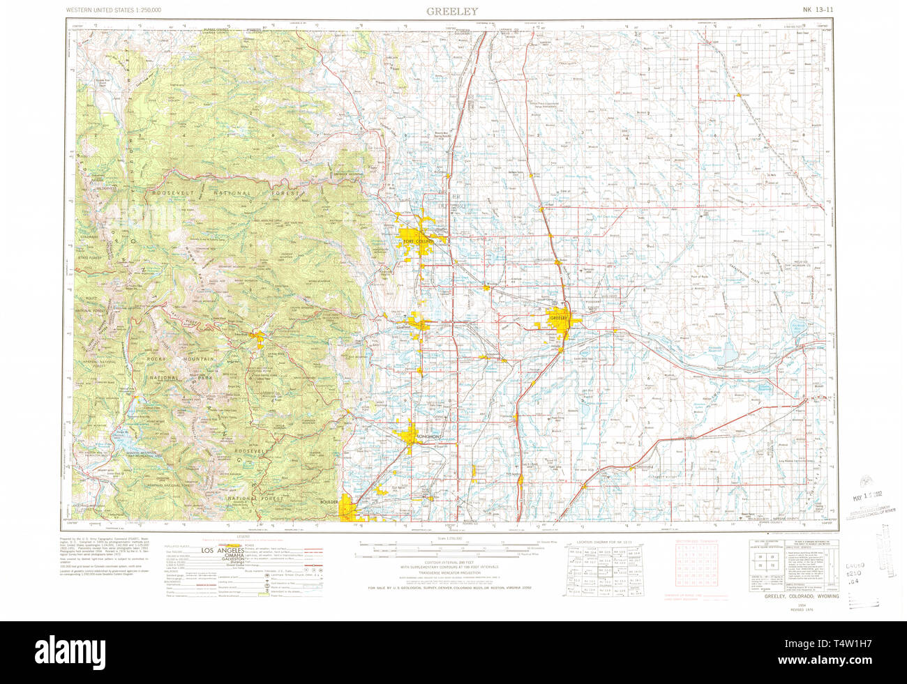 Greeley colorado map hi-res stock photography and images - Alamy
