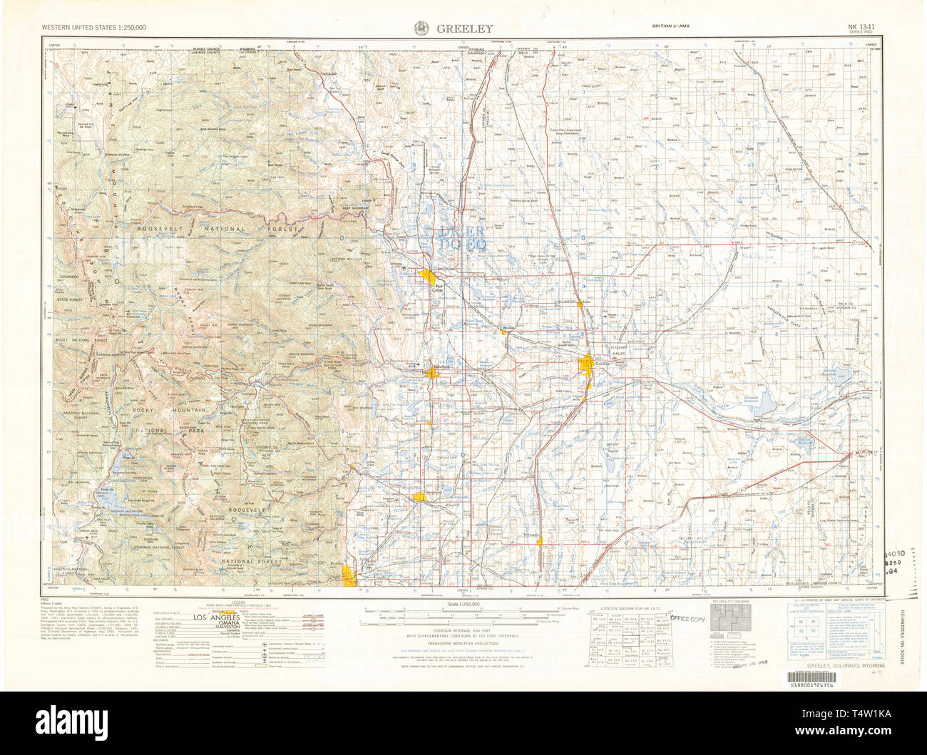 Greeley colorado map hi-res stock photography and images - Alamy