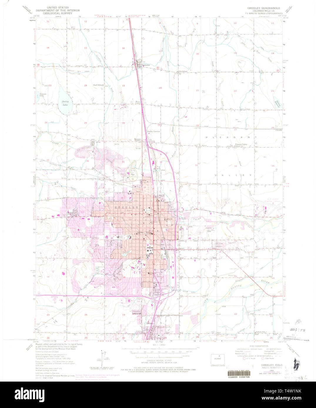 Greeley colorado map hi-res stock photography and images - Alamy