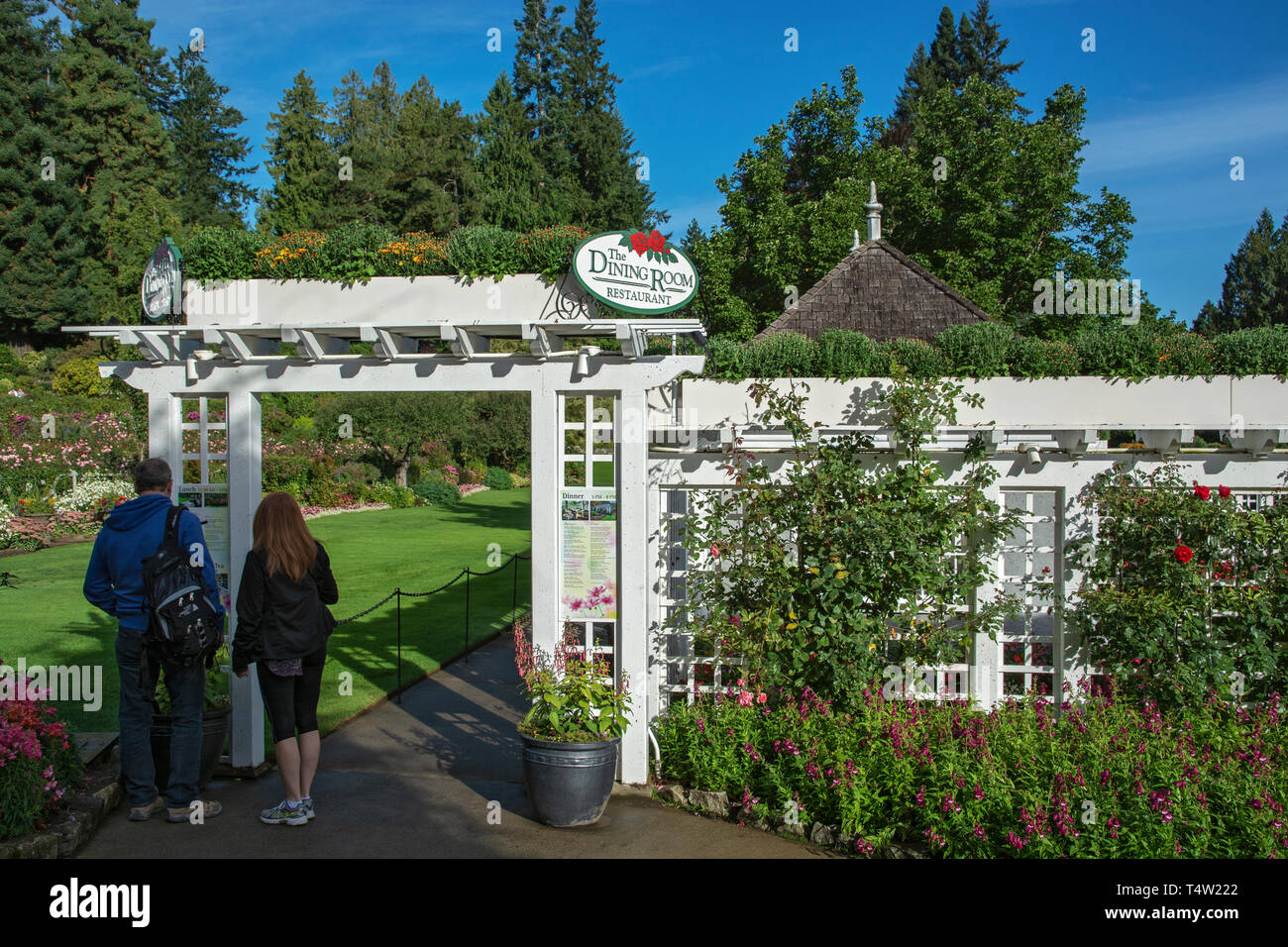 Canada, Brentwood Bay, Butchart Gardens, The Dining Room Restaurant ...
