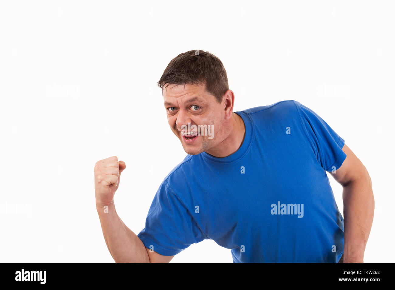 Happy lucky man in Cut Out Stock Images & Pictures - Alamy