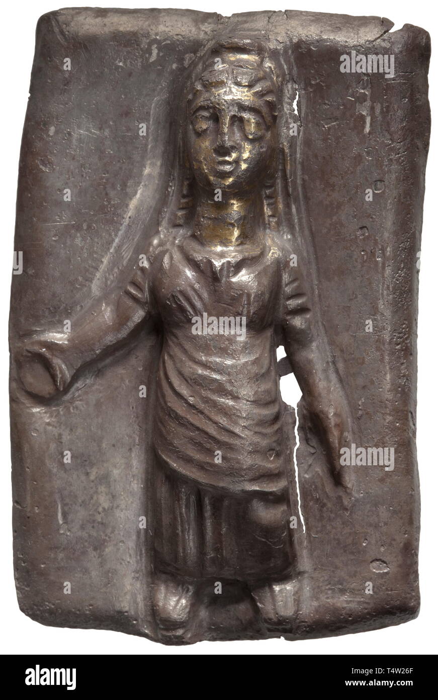 A Romano-Celtic portrait of a goddess, 1st/2nd century AD Partially ...