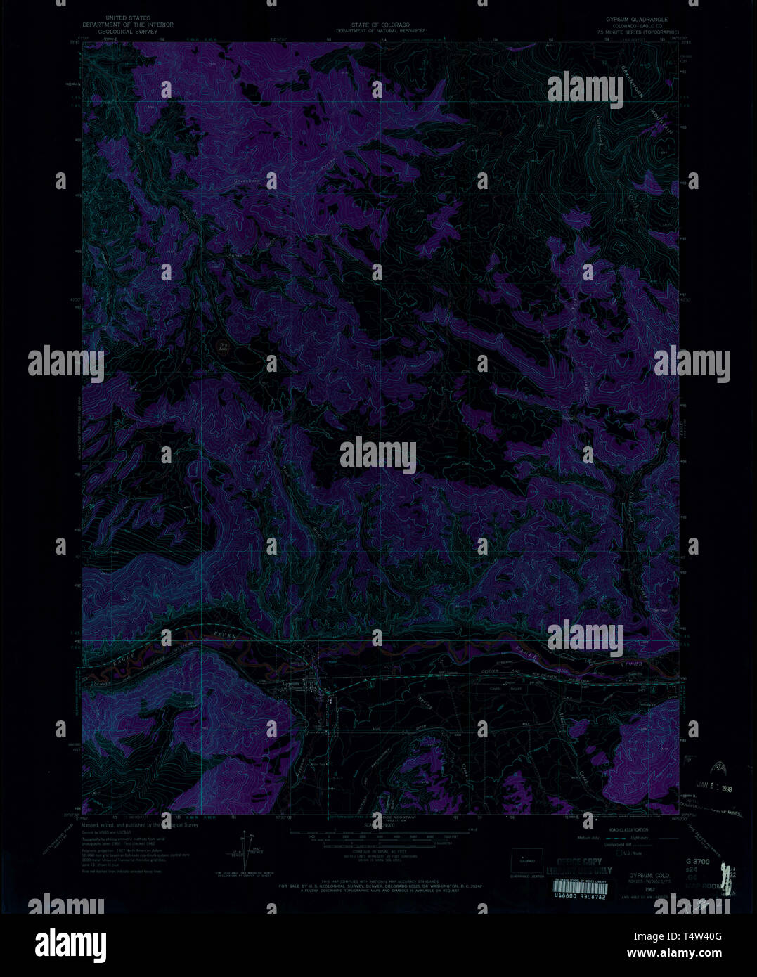 Gypsum colorado map hi-res stock photography and images - Alamy