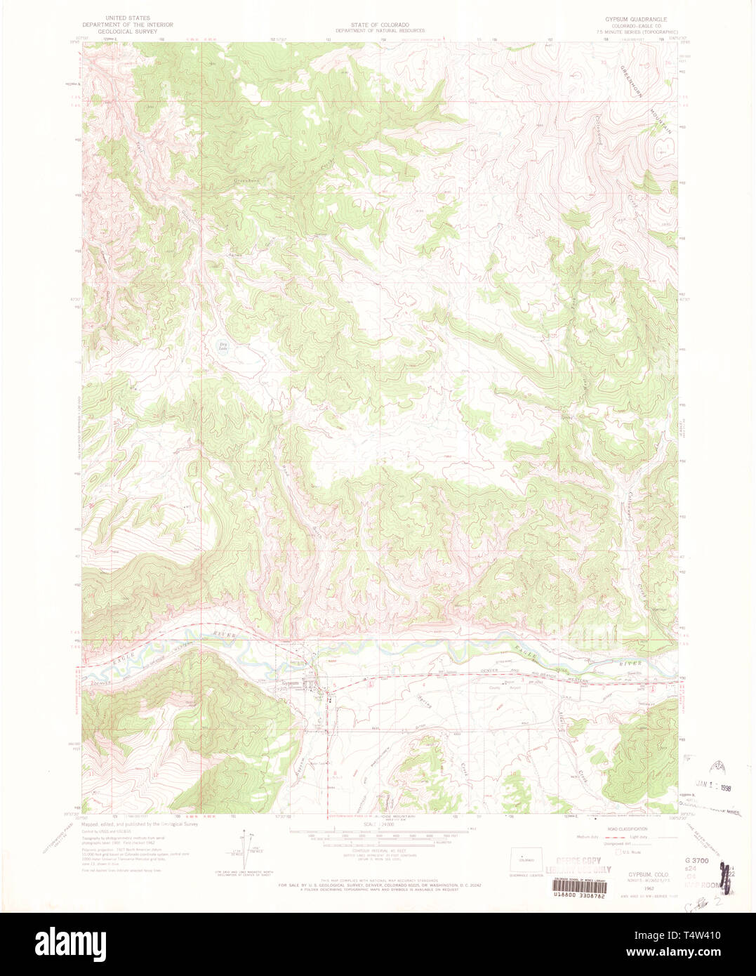 Map of gypsum colorado hi-res stock photography and images - Alamy