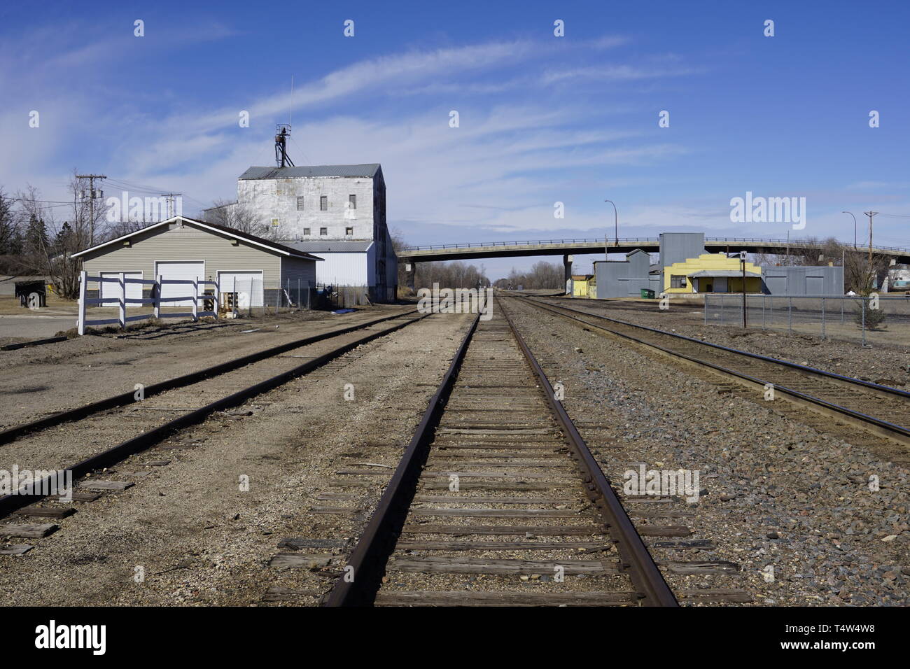 Railway straight out Stock Photo - Alamy