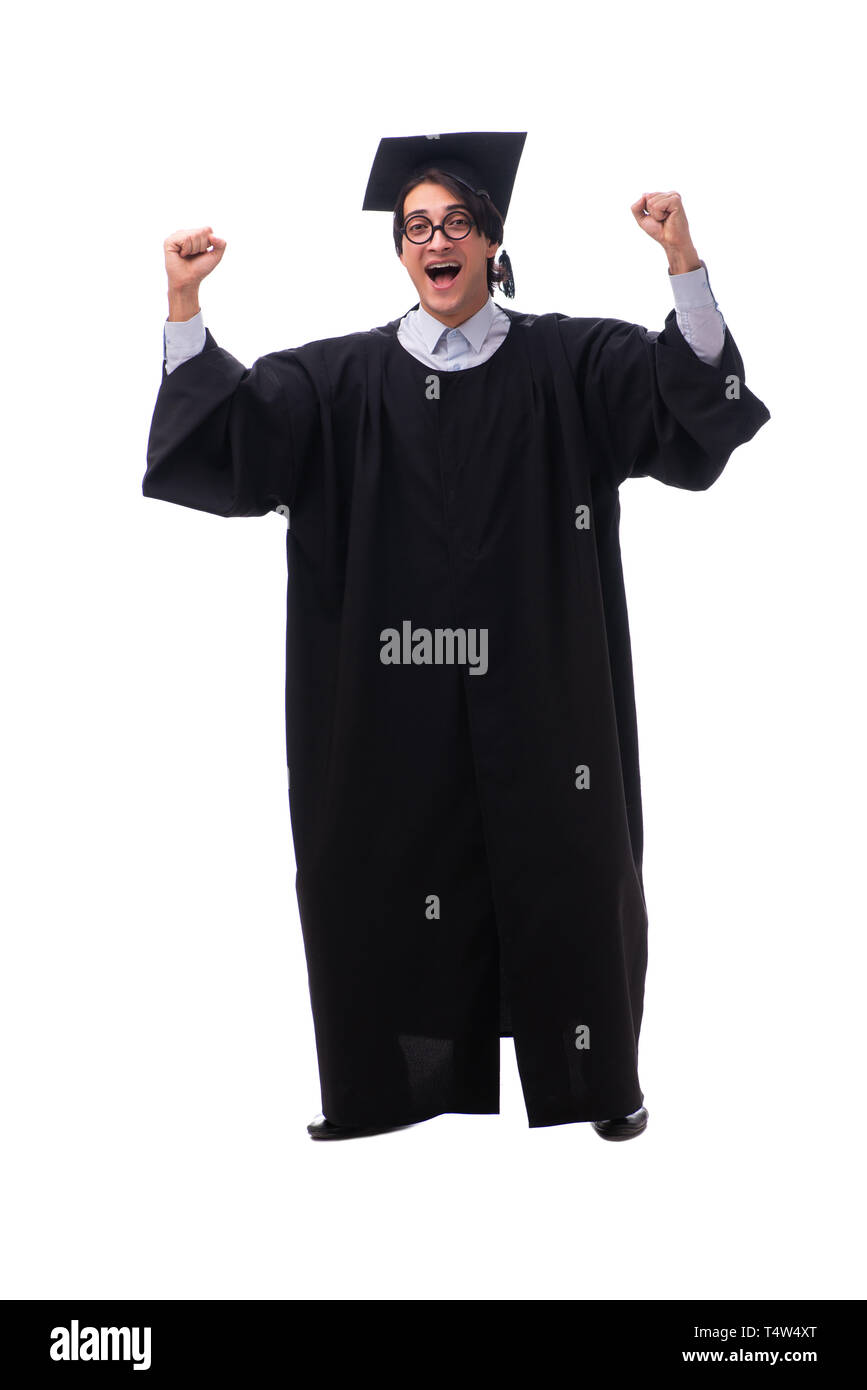 Young handsome man graduating from university Stock Photo - Alamy