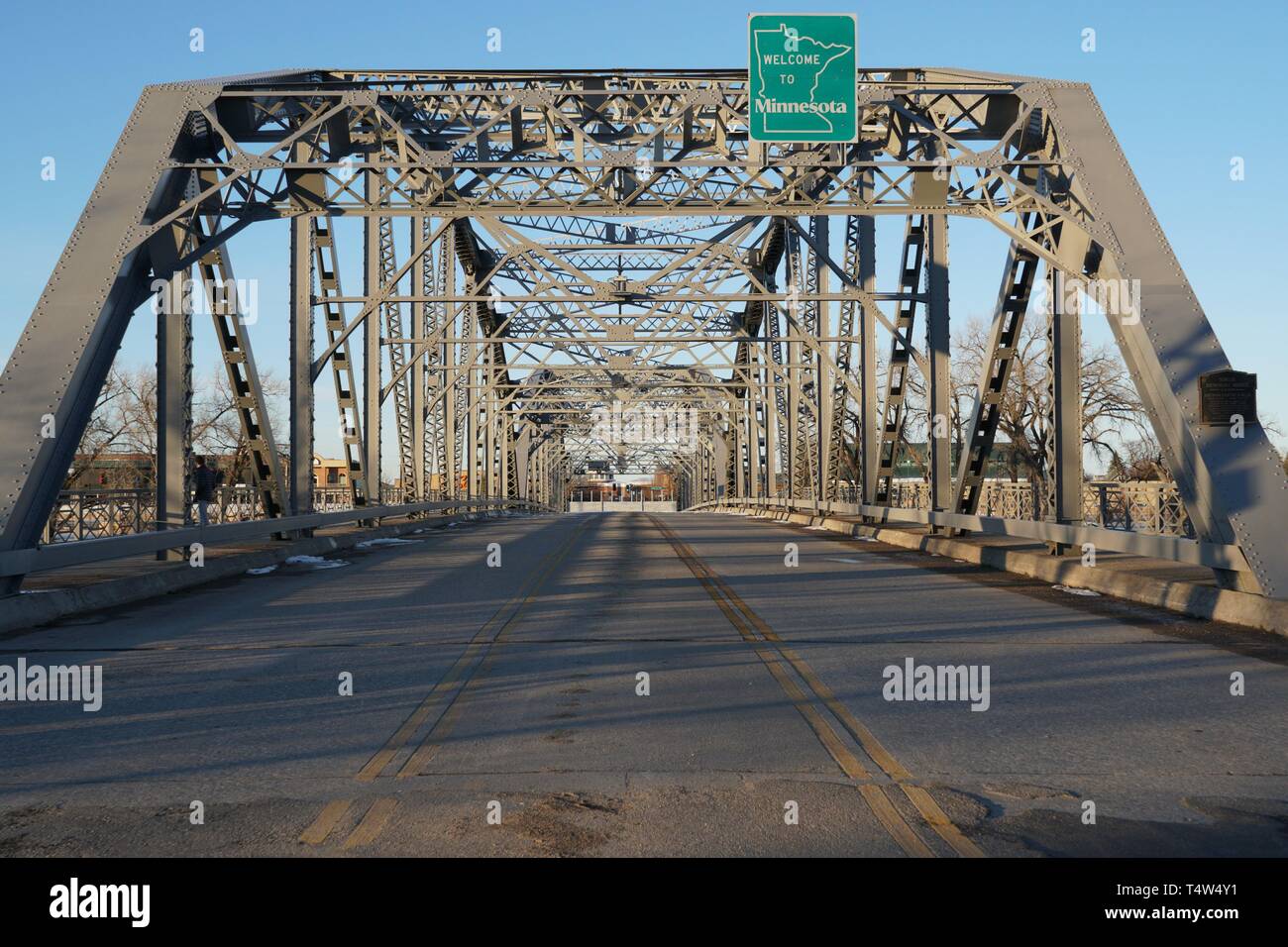 bridge leading into Minnesota Stock Photo - Alamy