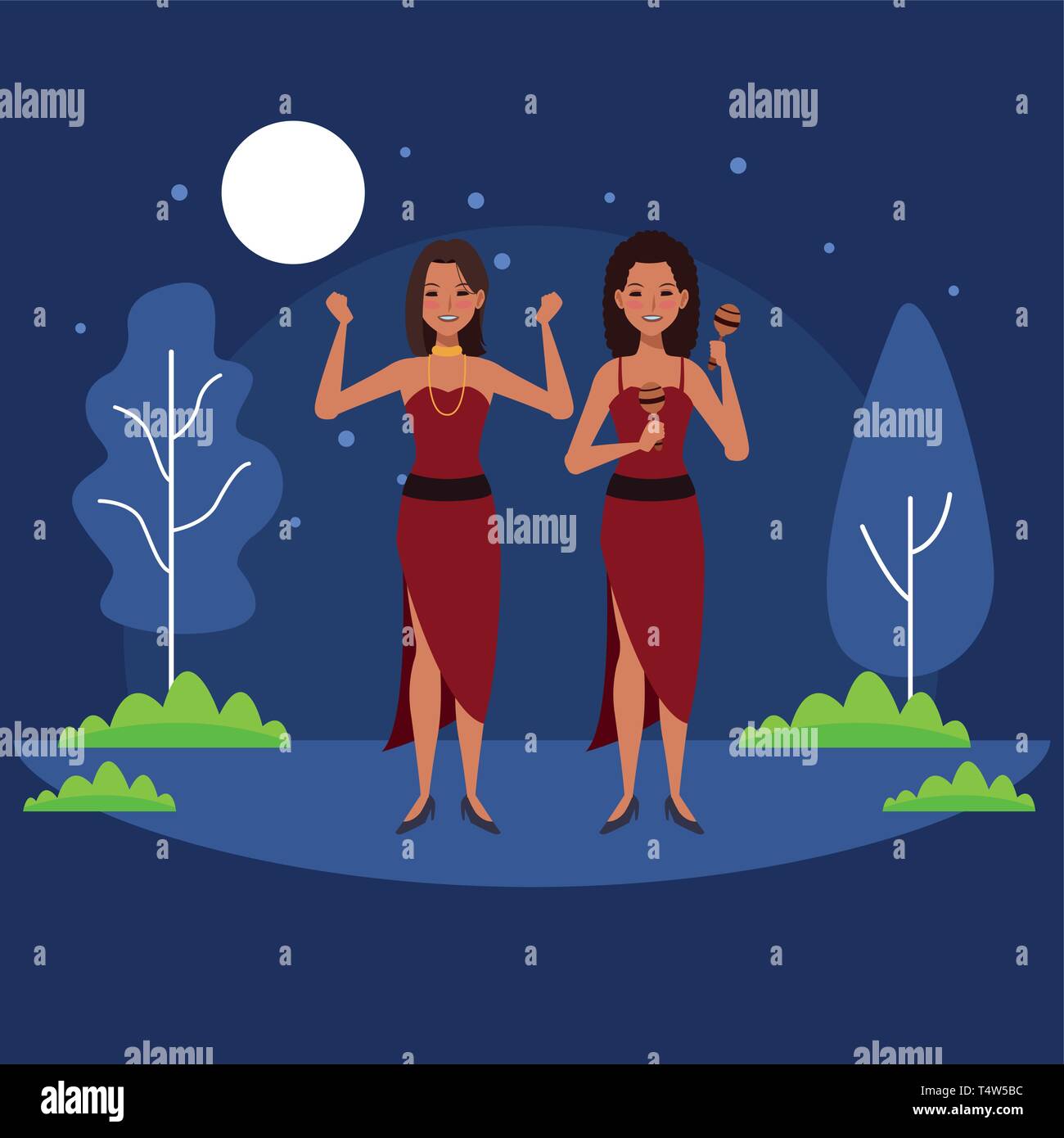 musician playing maracas and dancing Stock Vector Image & Art - Alamy