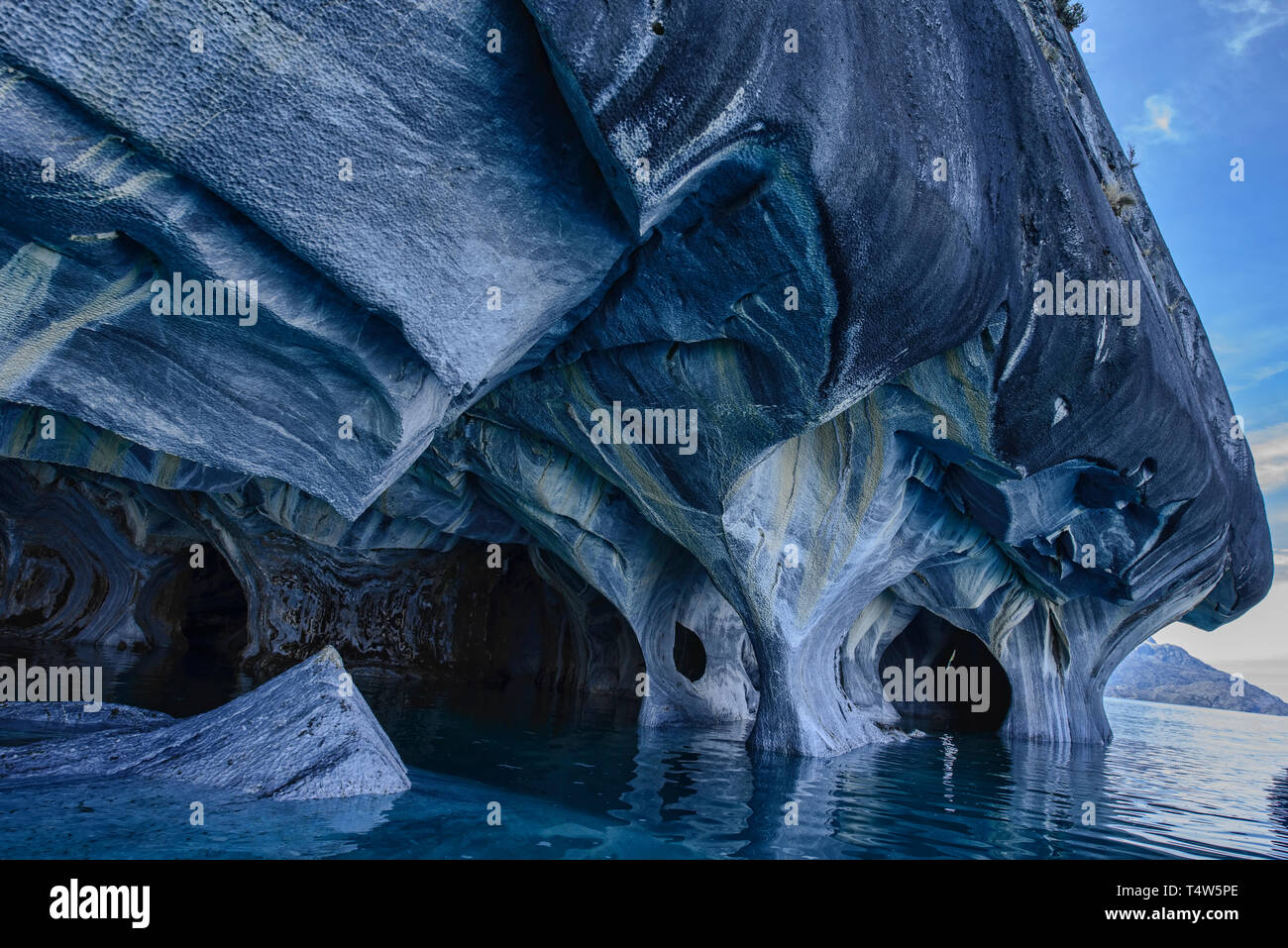 The Marble Caves (Capilla de Mármol), Rio Tranquilo, Aysen, Patagonia ...