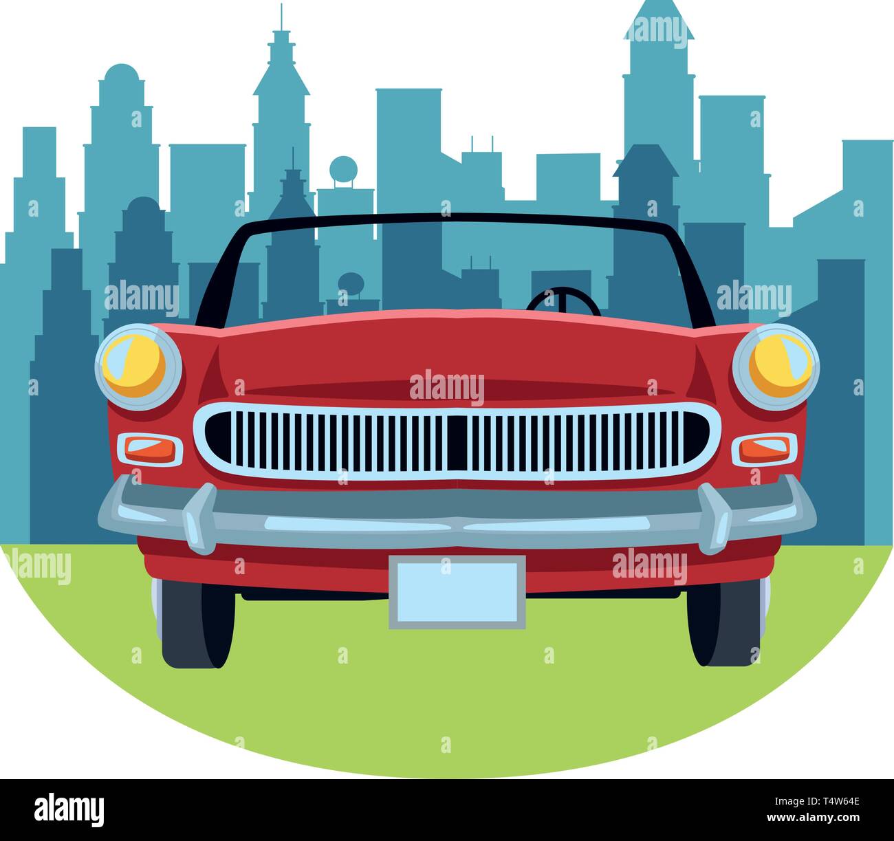 car front view Stock Vector Image & Art - Alamy