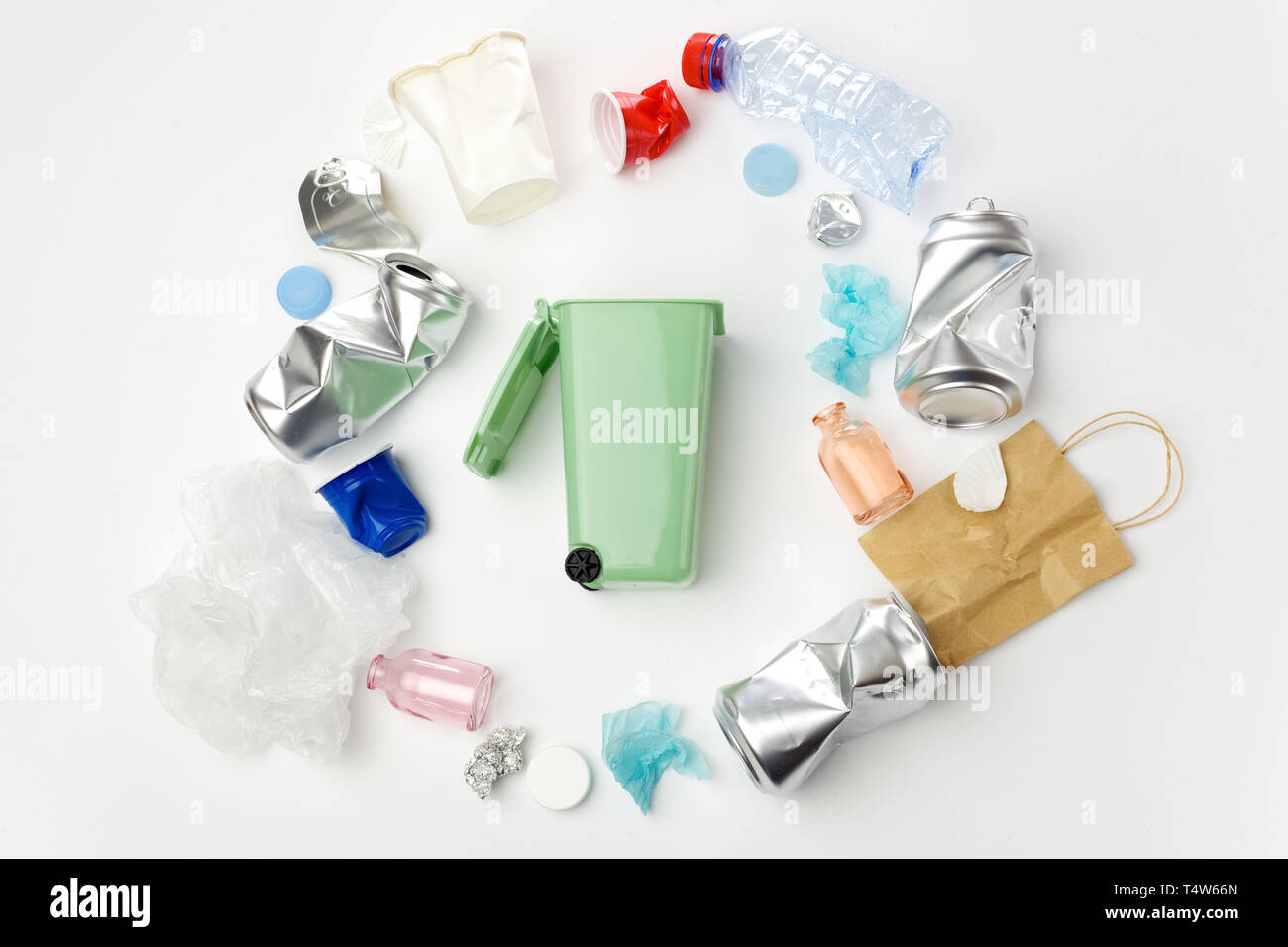 sorting of garbage types. Waste management concept Stock Photo - Alamy