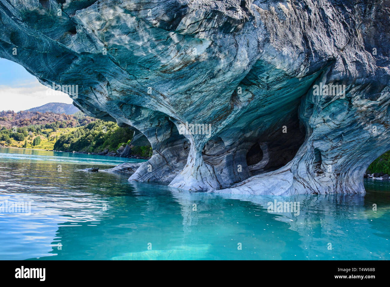 Marble Caves, Patagonia, Chile High Resolution Stock Photography and ...