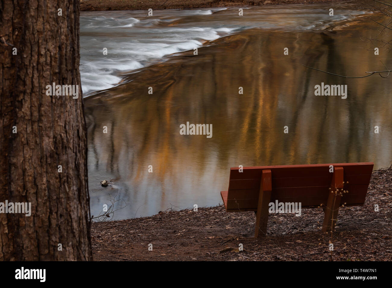 River bench hi-res stock photography and images - Alamy