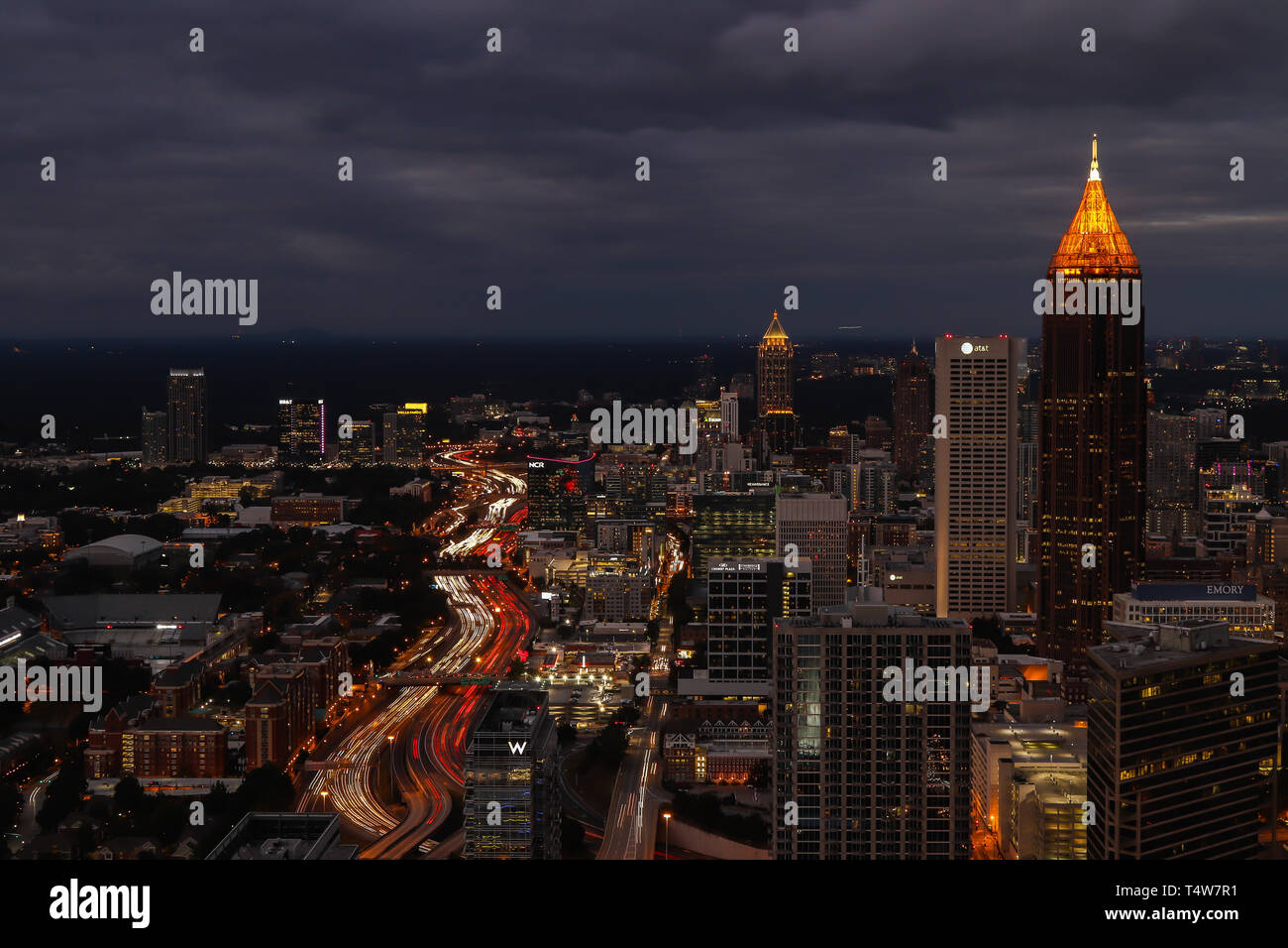 Atlanta city lights hi-res stock photography and images - Alamy