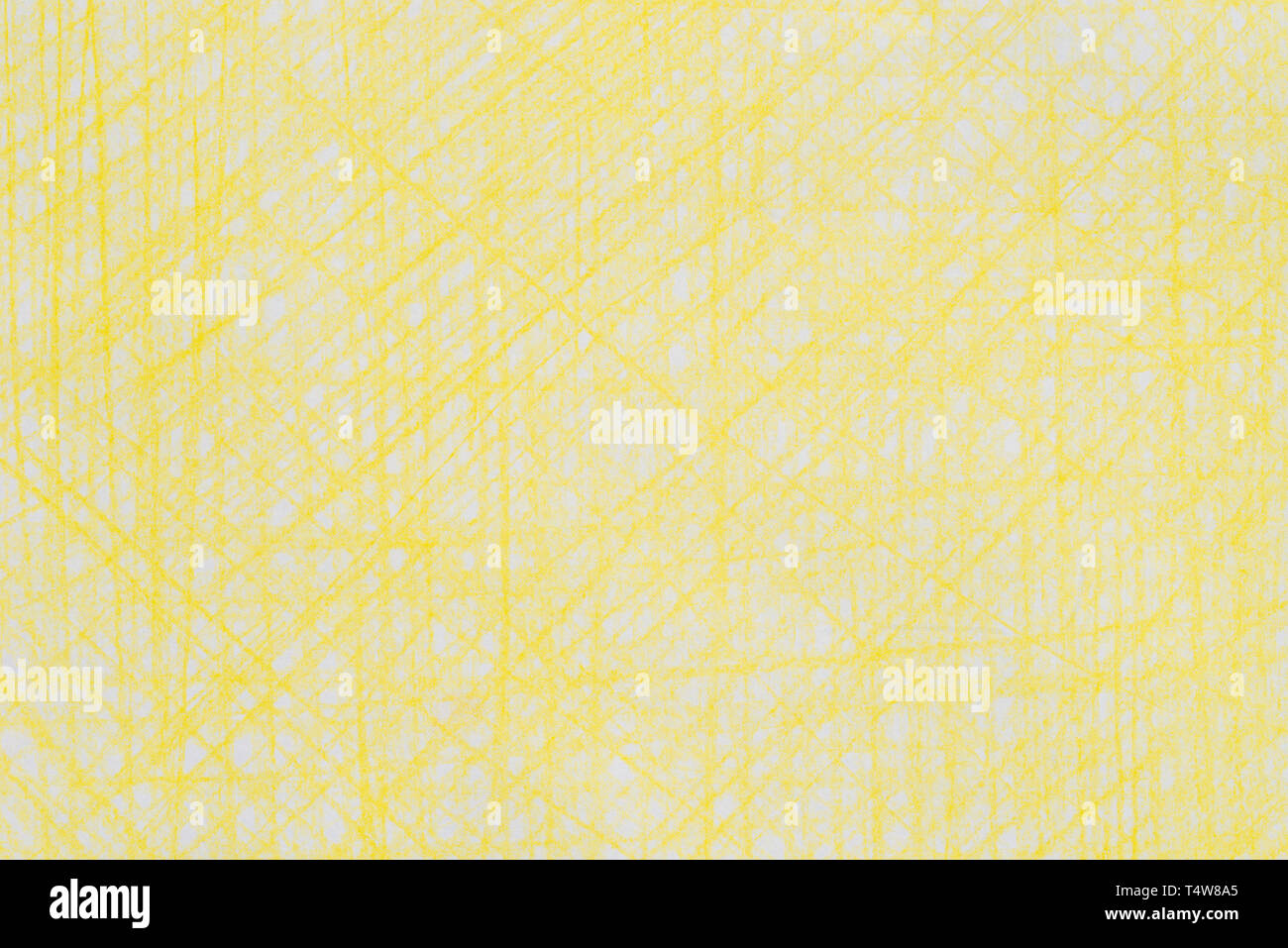 yellow color crayon pattern on white paper background texture Stock ...