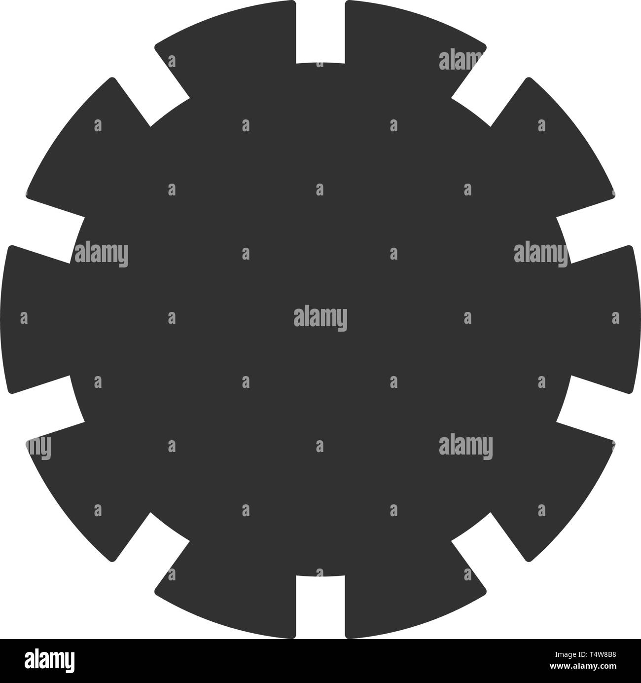 Settings icon wheel, cog, cogwheel icon. Vector illustration isolated ...