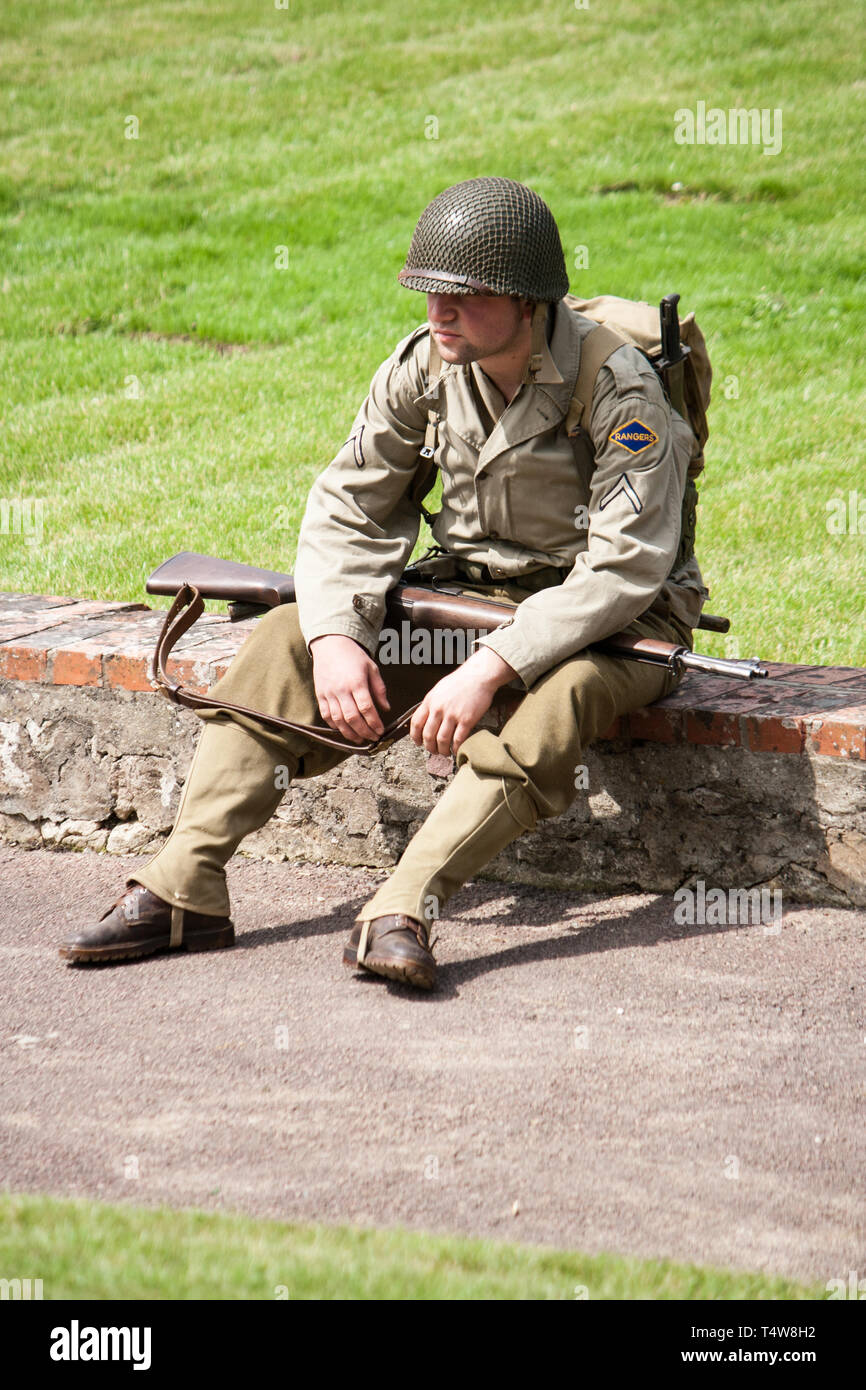 World War Two D Day Anniversary Commemorations, Normandy France Stock ...