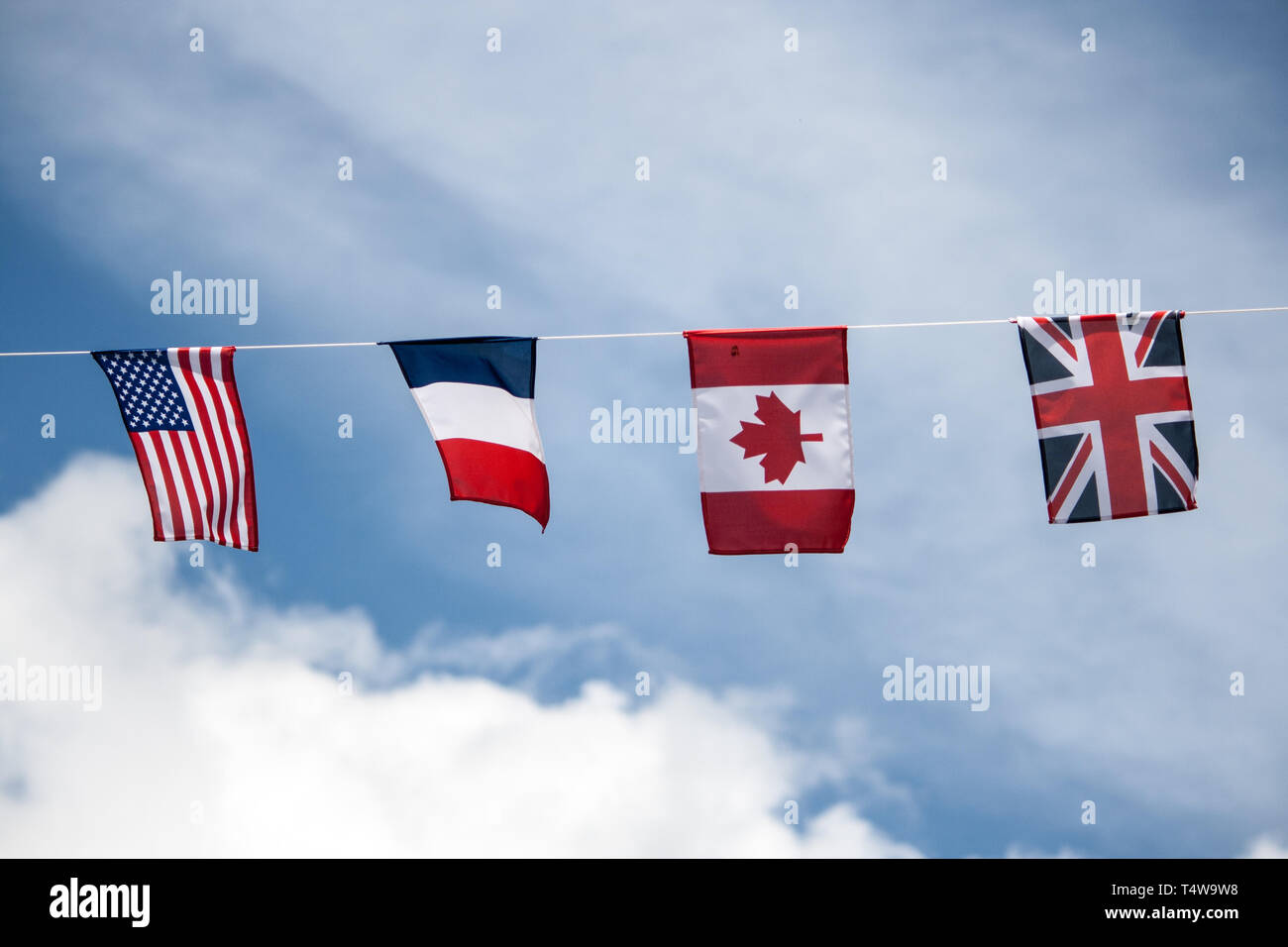 Flags world war two allies hi-res stock photography and images - Alamy