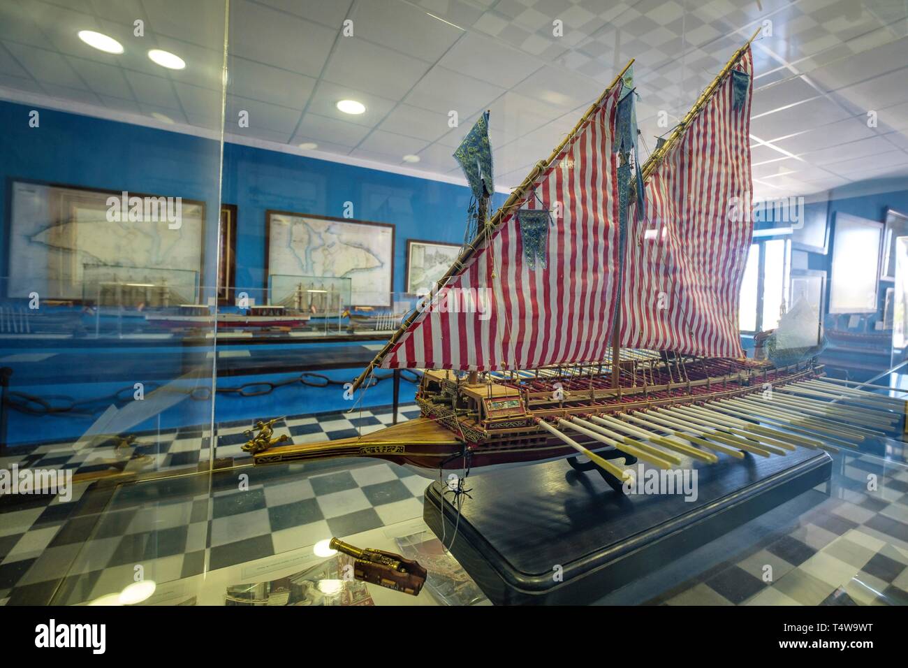 maqueta de la galera Real de don Juan de Austria, 1571, Museo Militar ...